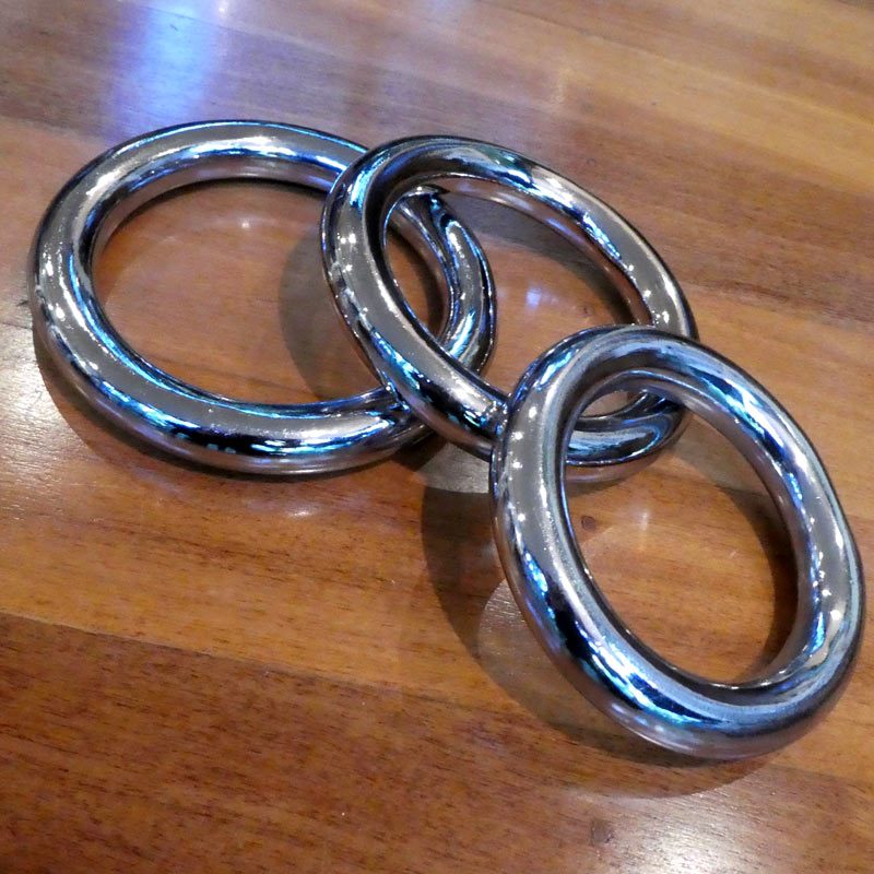 MARTIAL ARTS IRON RINGS (STEEL FOREARM TRAINING RINGS)