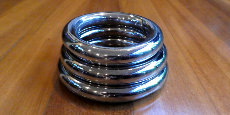 MARTIAL ARTS IRON RINGS (STEEL FOREARM TRAINING RINGS)